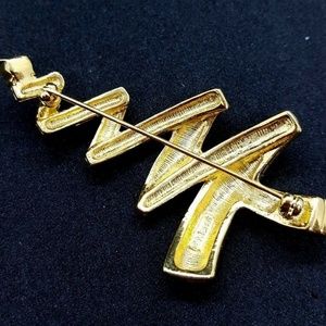 Monet | Jewelry | Monet Christmas Tree Pin Clear Rhinestone Vtg 8s ...